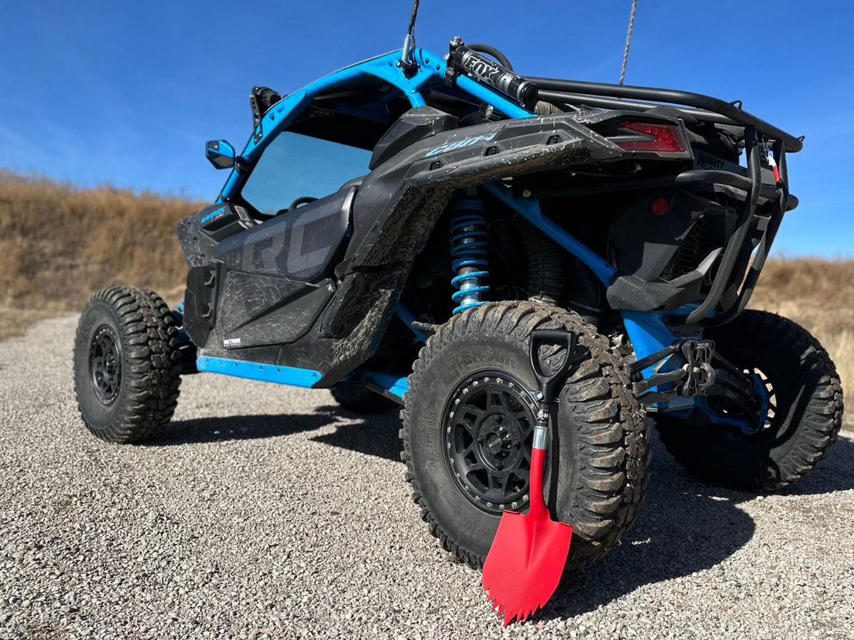 Krazy Beaver Mini Shovel with guard(Textured Red Head / Black Handle ...